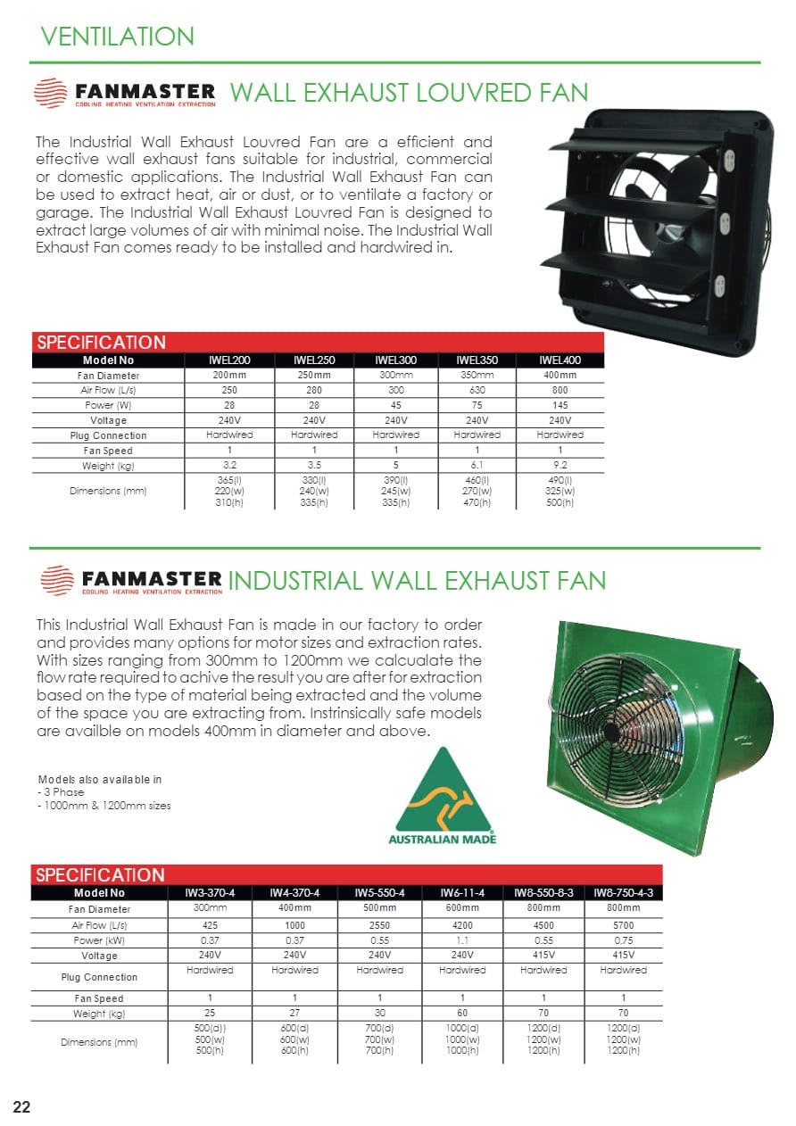 Download The Ventilation Equipment Catalogue - Fanmaster