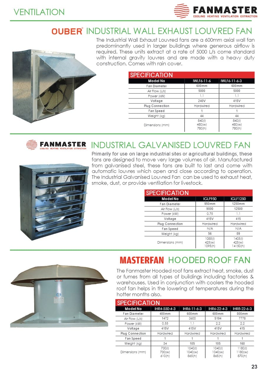 Download The Ventilation Equipment Catalogue - Fanmaster