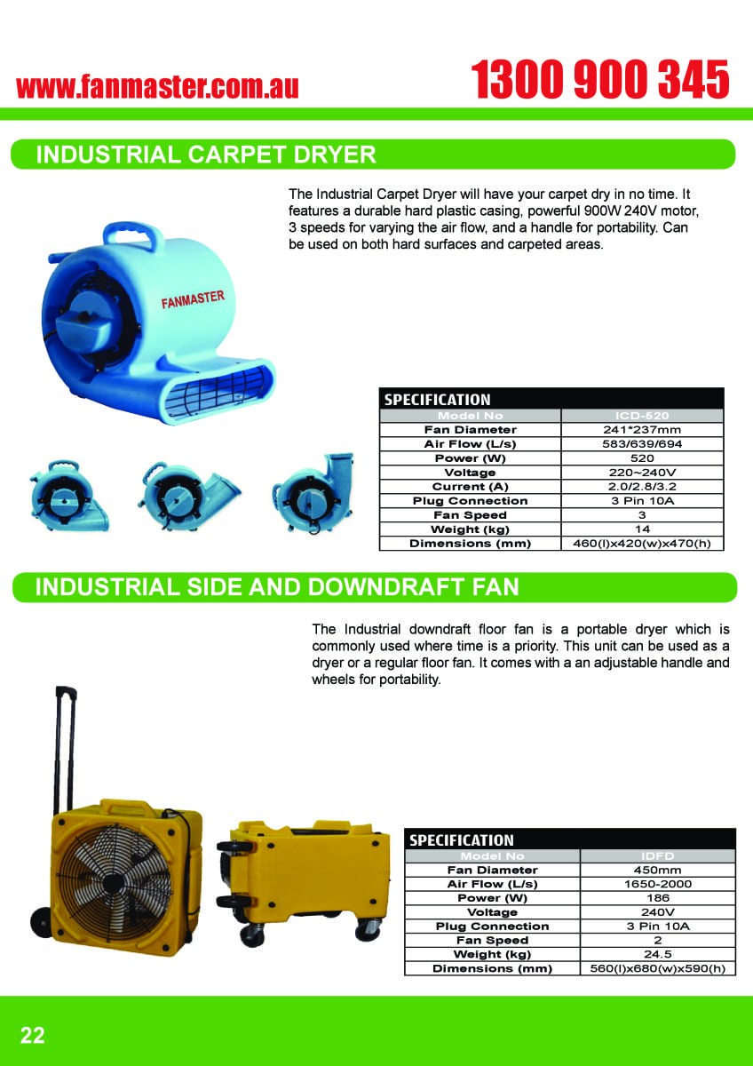 Catalogue - Fanmaster Cooling, Heating & Ventilation