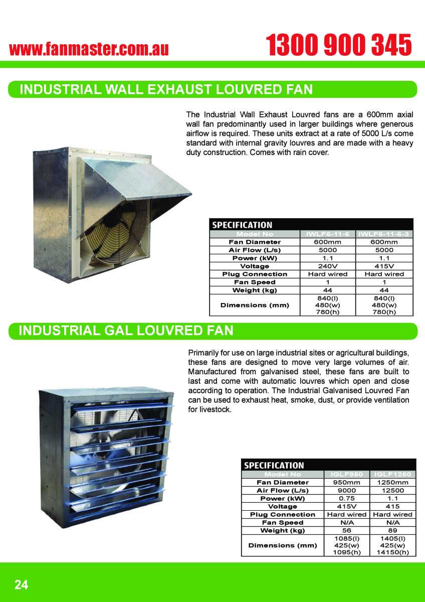 Catalogue - Fanmaster Cooling, Heating & Ventilation