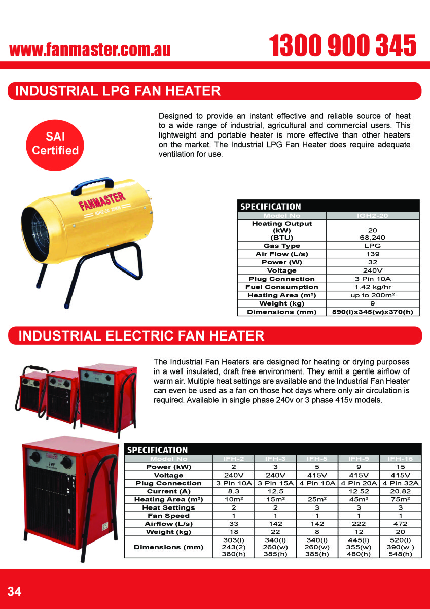Catalogue - Fanmaster Cooling, Heating & Ventilation