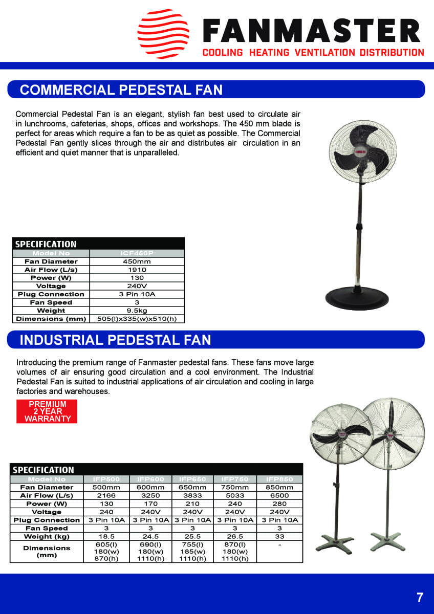 Catalogue - Fanmaster Cooling, Heating & Ventilation